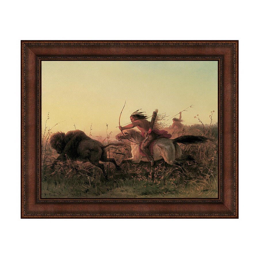 Design Toscano 46.5-in W x 38-in H Native American Framed Wall Art at ...