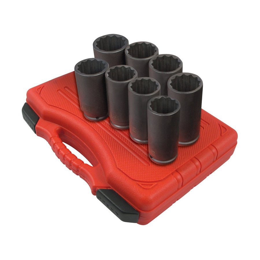 Sunex Tools 8-Piece Metric 1/2-in Drive Intermediate 12-point Impact ...
