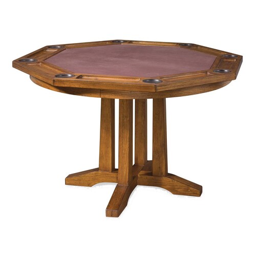 Home Styles Arts and Crafts Oak Wood Poker Table at Lowes.com