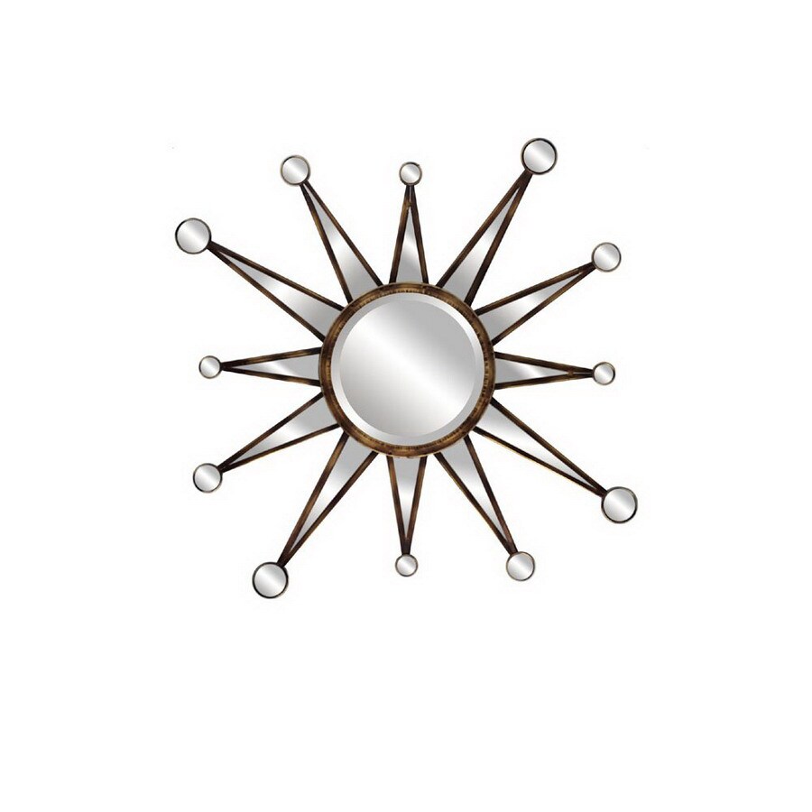 Propac Images 33-in x 33-in Round Framed Mirror at Lowes.com
