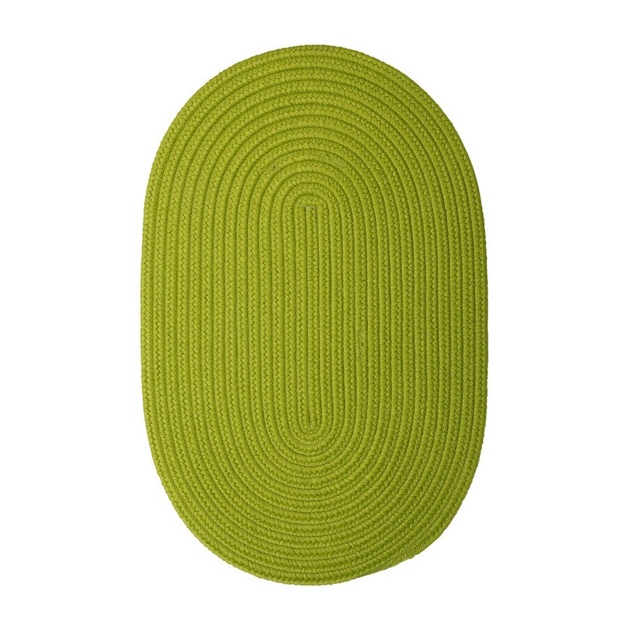 Colonial Mills Boca Raton 60-in x 60-in Round Green Solid Indoor ...