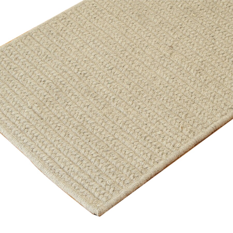 Colonial Mills All-Natural Wool Herringbone 24-in W x 7-ft L Gray ...