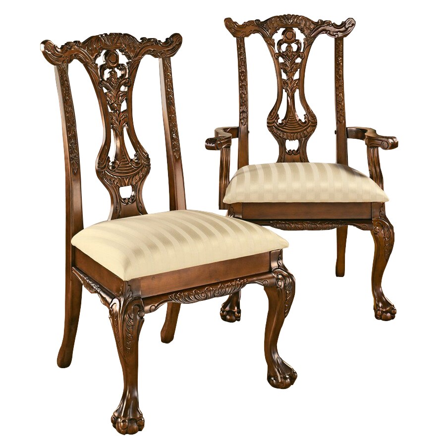 Design Toscano Set of 6 Cupid's Bow Side Chairs in the Dining Chairs ...