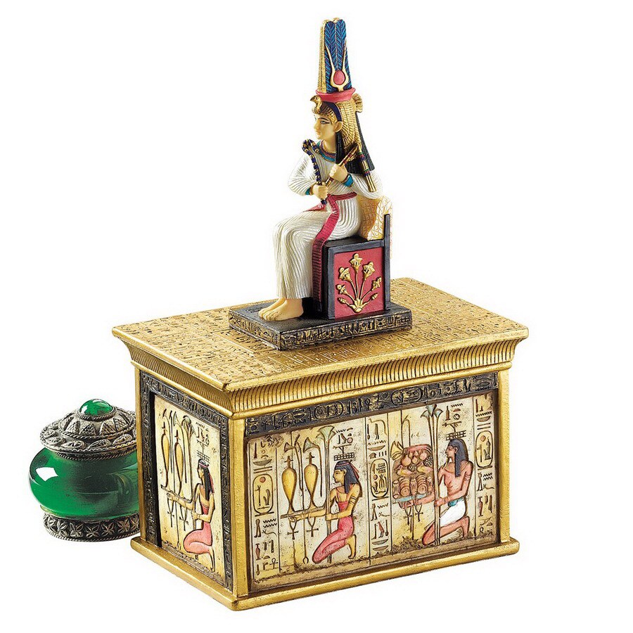 Design Toscano Rectangular Queen Cleopatra Egyptian Amulet Box at Lowes.com
