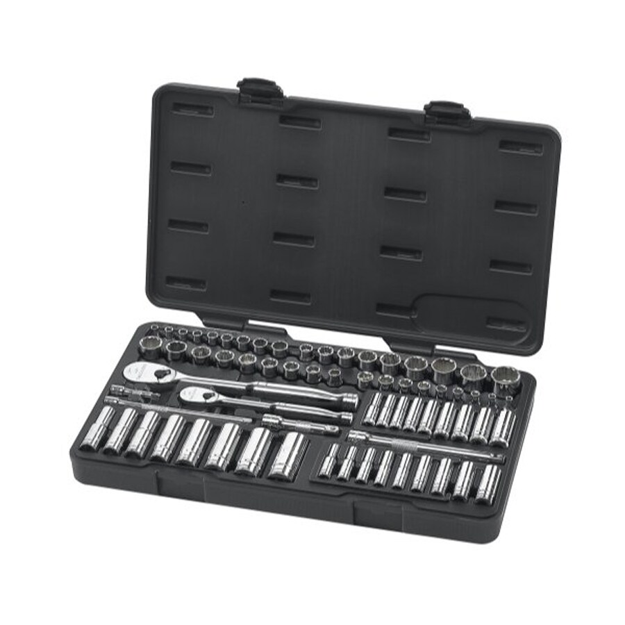 KD Tools 68-Piece Standard (SAE) and Metric Polished Chrome Mechanic's ...