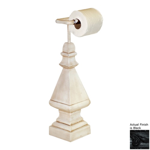 Hickory Manor House Black Freestanding Countertop Toilet Paper Holder ...