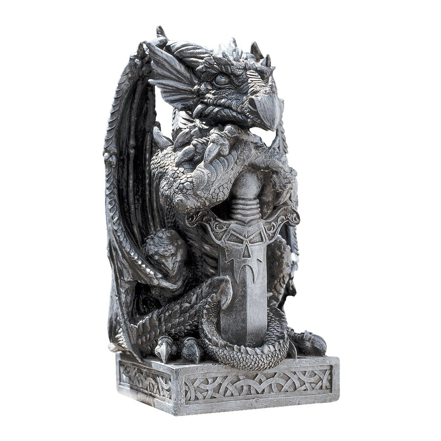 Design Toscano Sword The Arthurian Dragon 17.5-in Garden Statue at ...