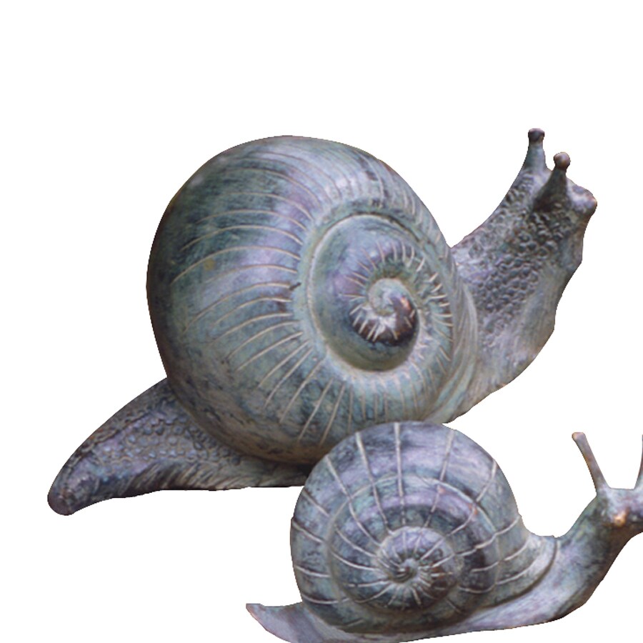 Design Toscano Bronze Snails 5-in Animal Garden Statue at Lowes.com