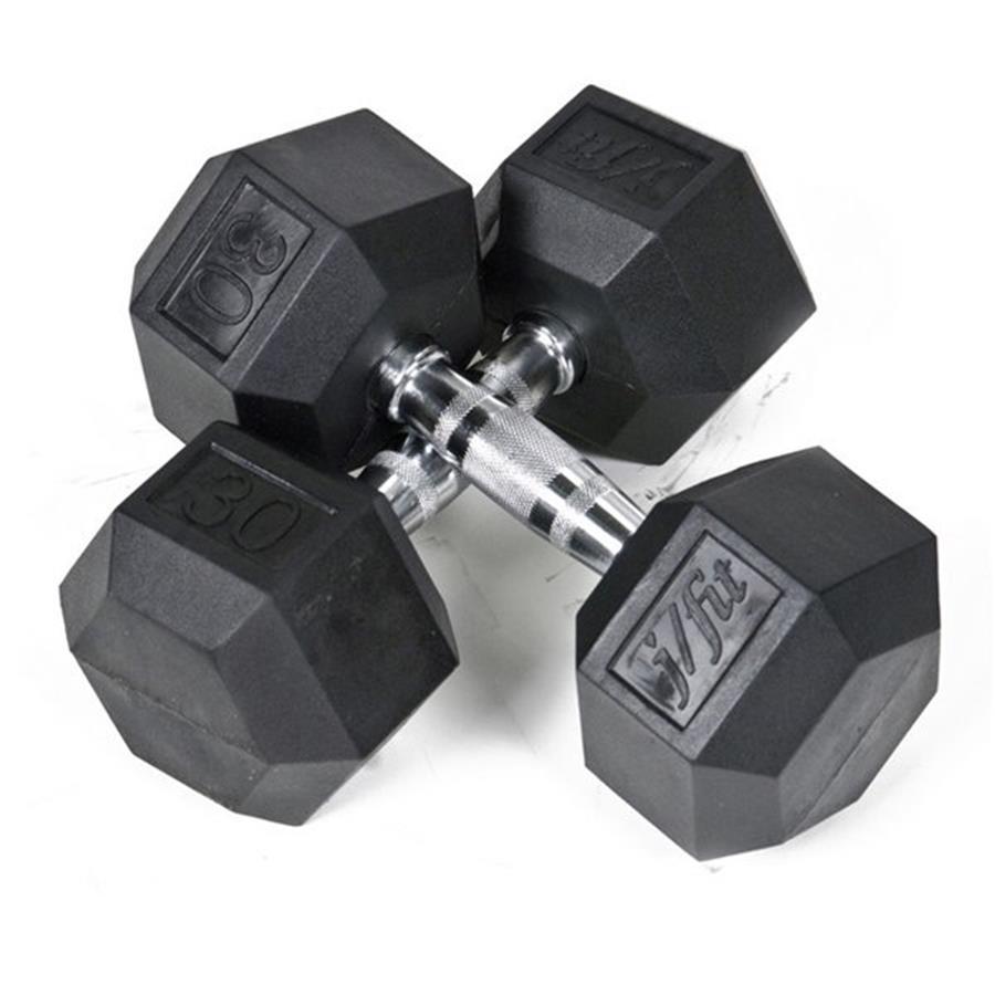 J FIT Set of Two 60-lb Black Fixed-Weight Dumbbells at Lowes.com