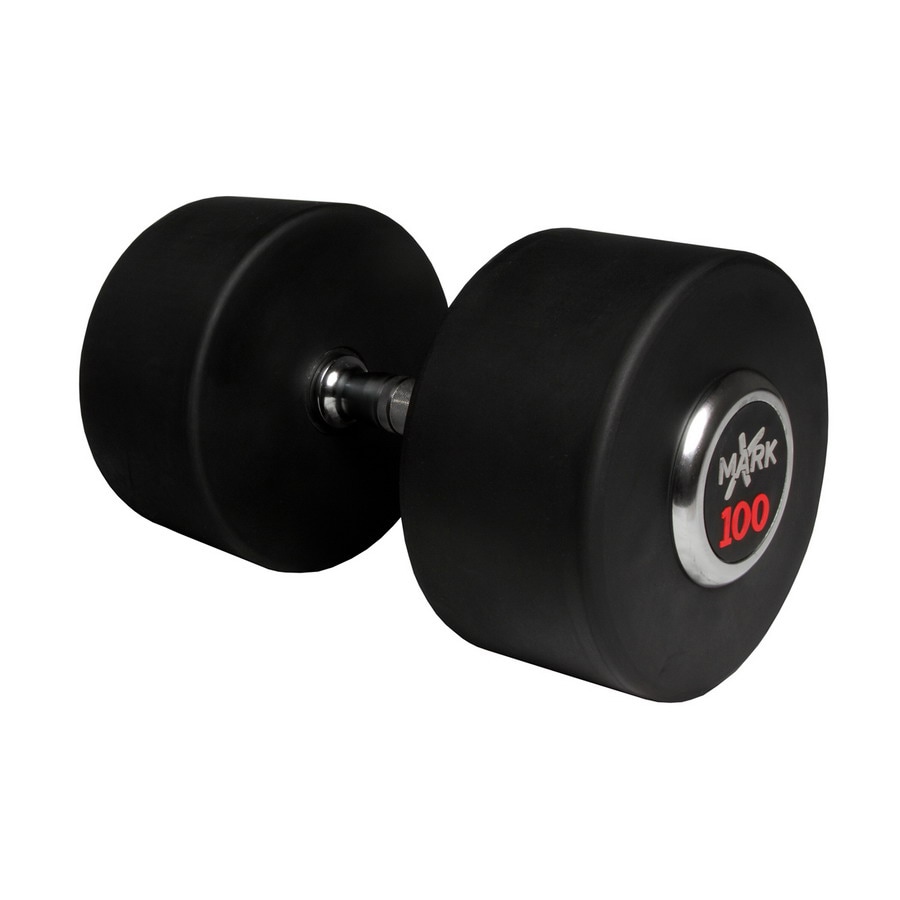 Xmark Fitness 100-lb Chrome Fixed-Weight Dumbbell at Lowes.com