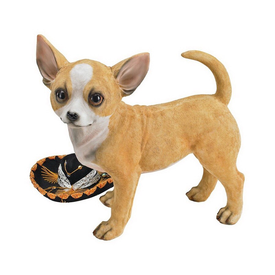 Design Toscano 9-in Painted Chihuahua Sculpture Accent at Lowes.com