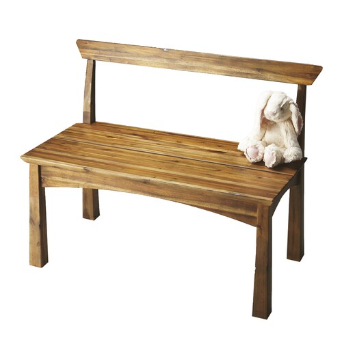 Butler Specialty Butler Loft Natural Wood Indoor Entryway Bench in the ...