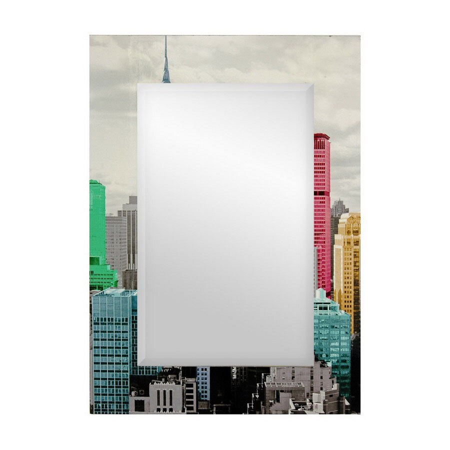 Oriental Furniture 19.75-in x 27.5-in Rectangle Framed Mirror at Lowes.com