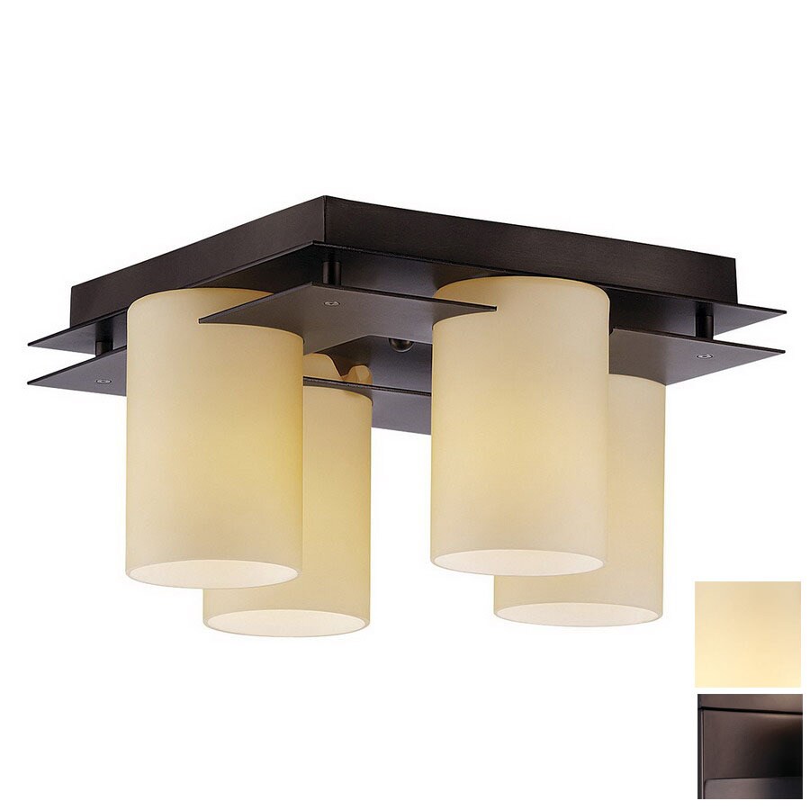 Philips Forecast 4-Light Merlot Bronze Flush Mount Light at Lowes.com