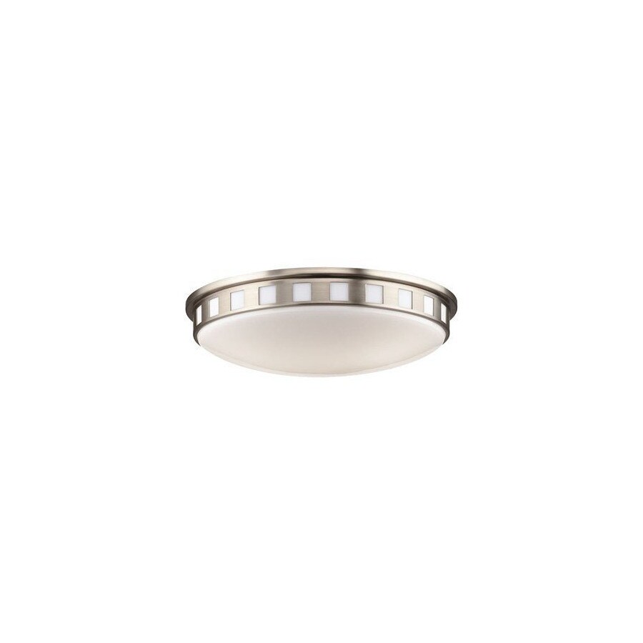 Philips Forecast 2-Light 16-in Satin Nickel Flush Mount Light at Lowes.com