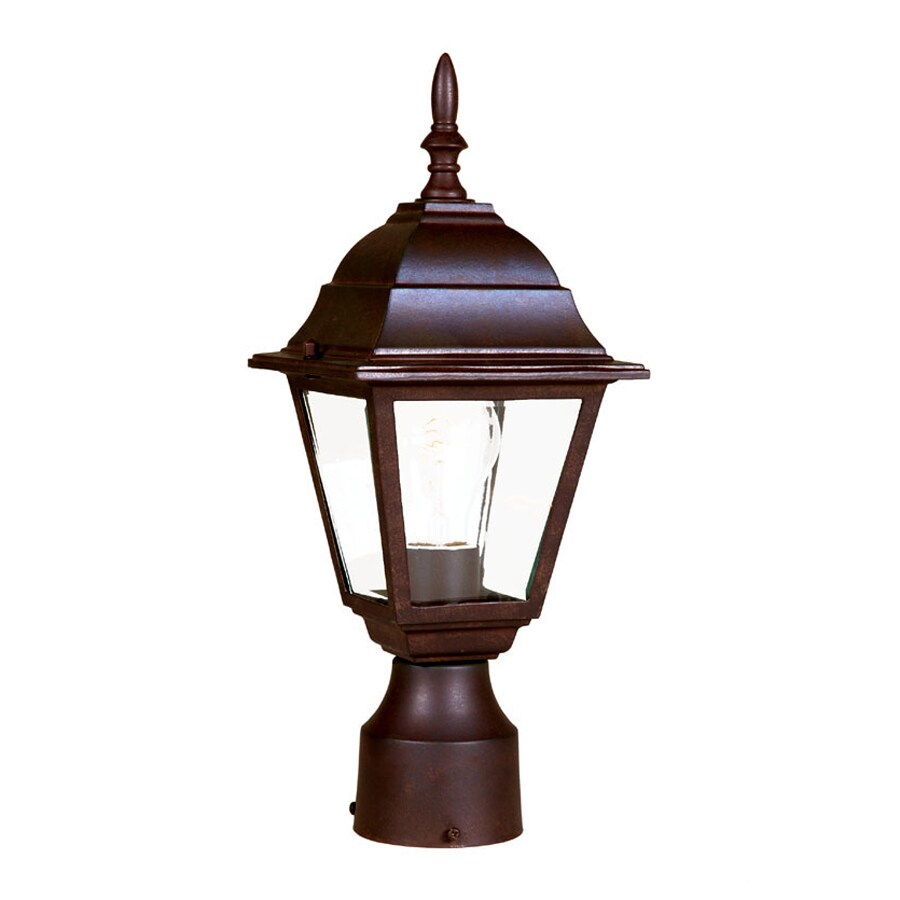 Acclaim Lighting Builders Choice 14-in H Burled Walnut Complete Pier ...