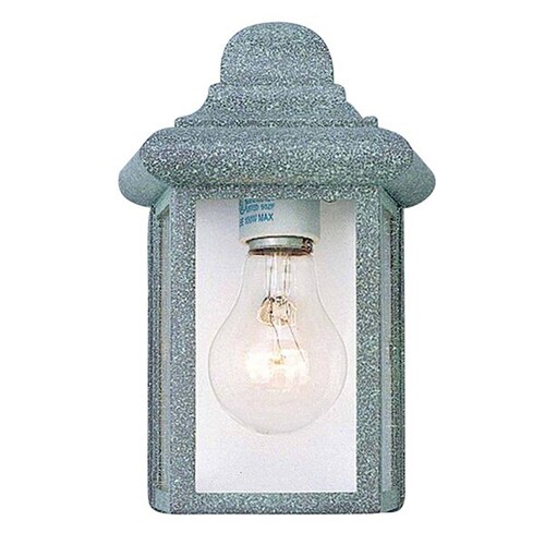 Volume International 8.75-in H Mottled-Verde Green Outdoor Wall Light ...