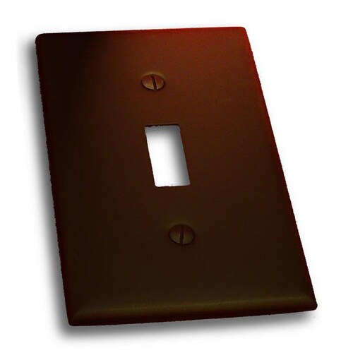 Residential Essentials 1-Gang Venetian Bronze Single Toggle Wall Plate ...