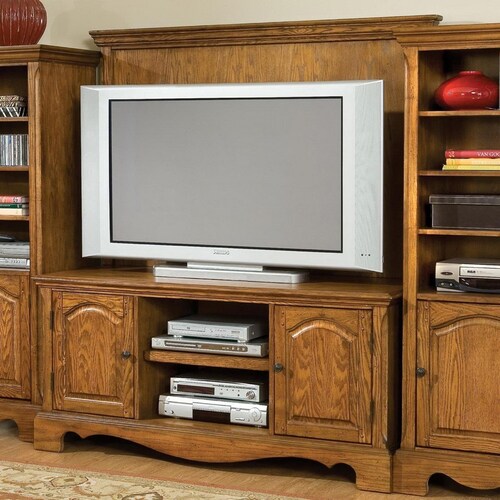 Home Styles Country Casual Oak Television Entertainment Center at Lowes.com