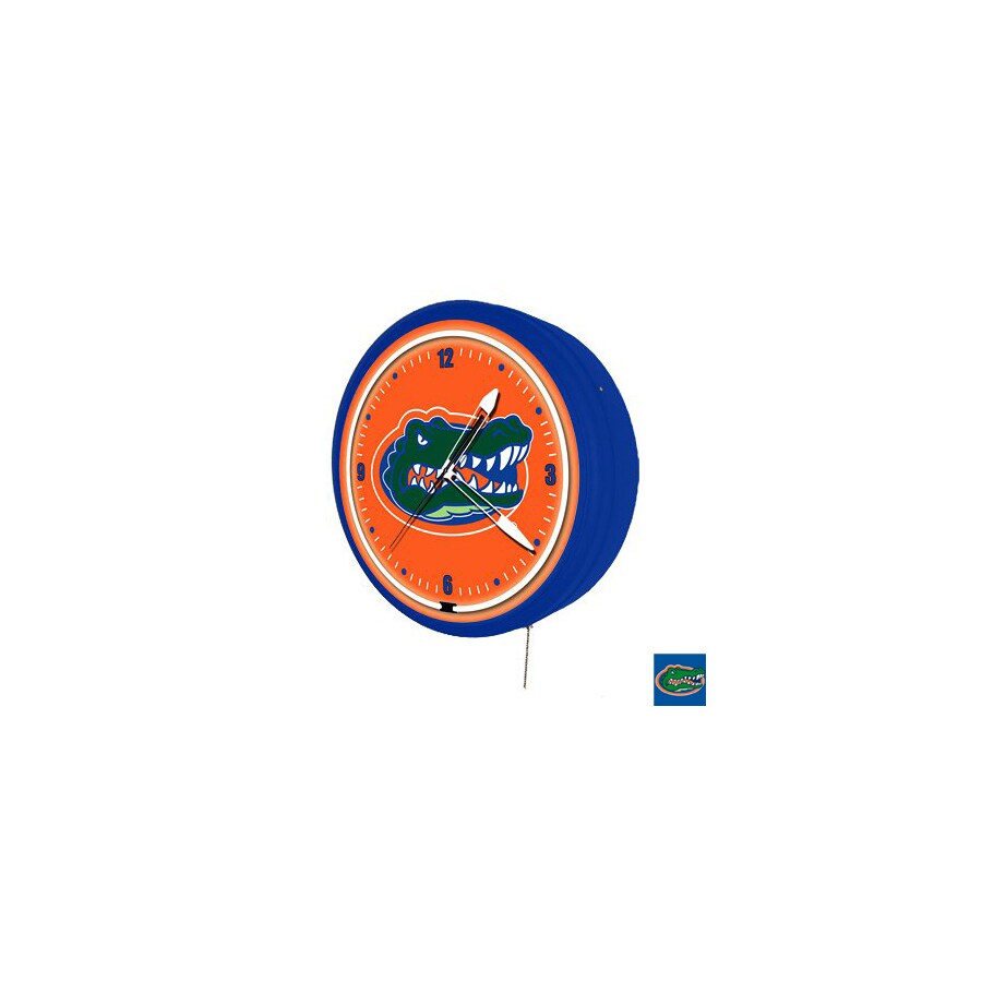 Sports Fan Products Florida Gators Metal Encased Neon Clock at Lowes.com