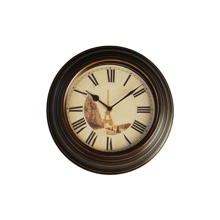Ashton Sutton 12-in Antique Bronze Roman Numeral Eiffel Tower Wall ...