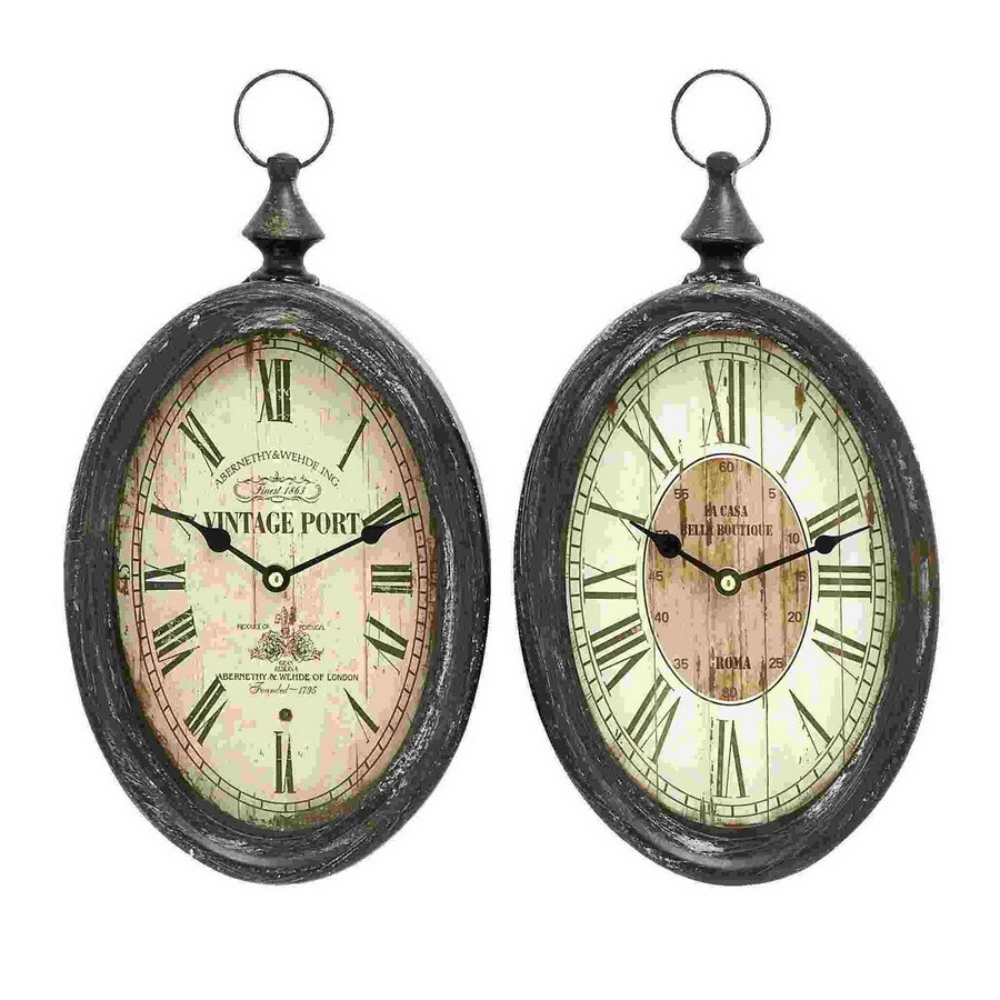 UMA Enterprises Roman Numeral Oval Sophisticated Wall Clock at Lowes.com