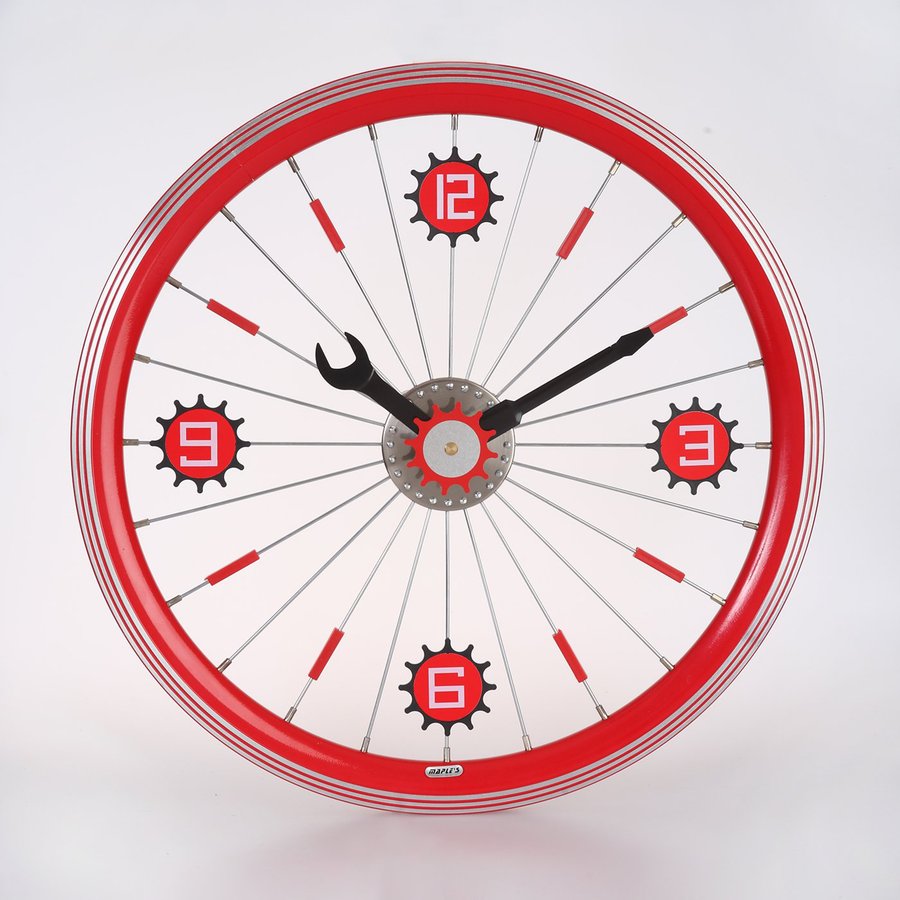 Maple's Bicycle Wheel Analog Round Indoor Wall Clock at Lowes.com