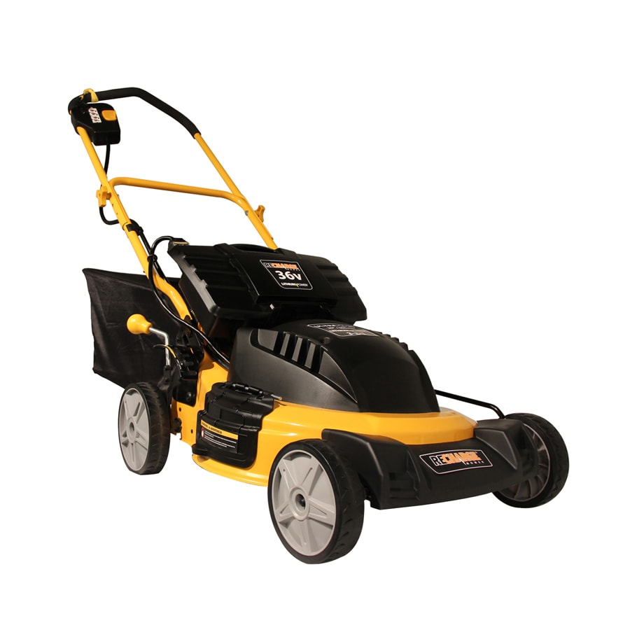 Recharge Mower 36-Volt 20-in Cordless Electric Push Lawn Mower with ...