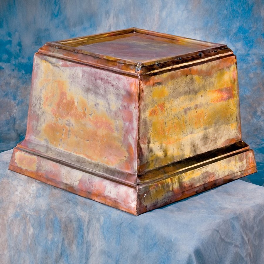 H. Potter 20-in x 15-in Rustic Copper Metal Planter at Lowes.com