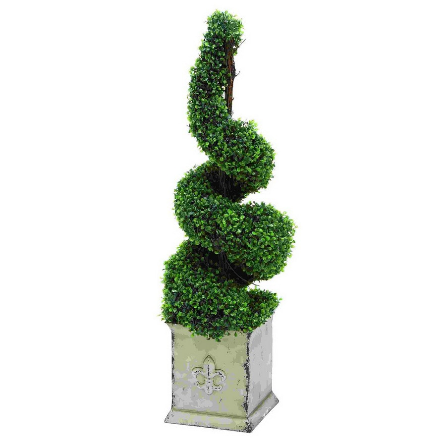 Woodland Imports Indoor/Outdoor Boxwood Decorative Specialty Tree ...