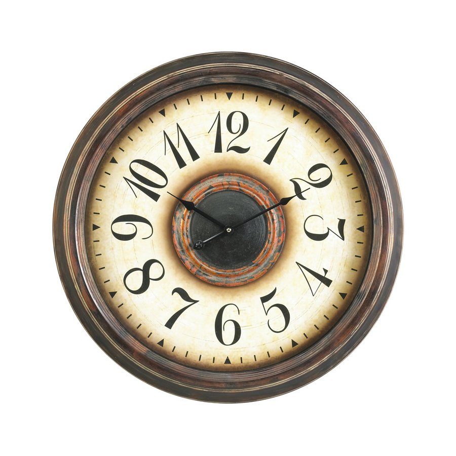Cooper Classics Potter Analog Round Indoor Wall Standard Clock at Lowes.com