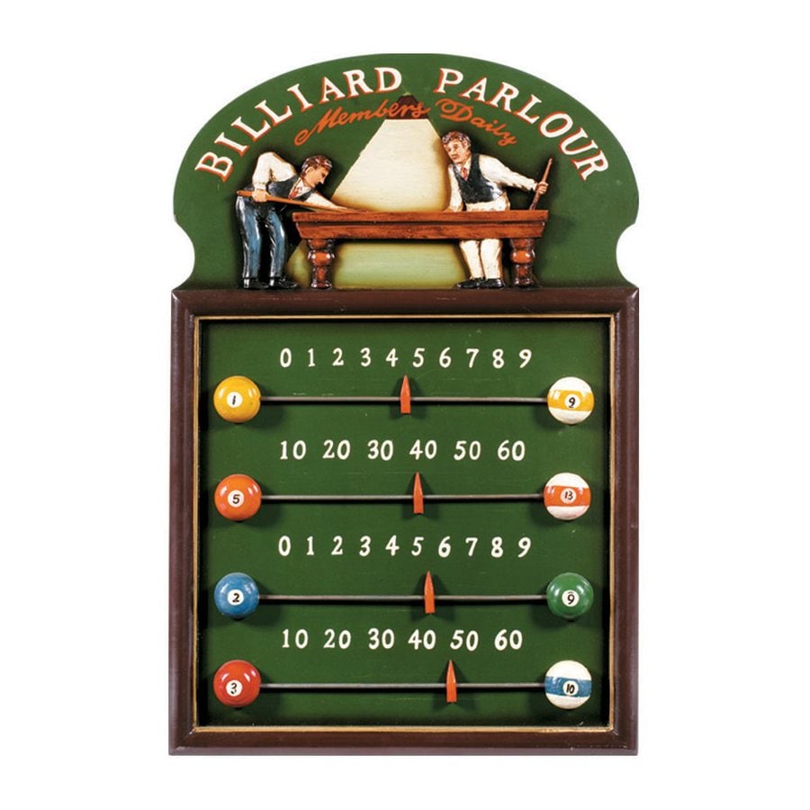 RAM Gameroom Products Framed Billiard parlour score keeper Sign at ...