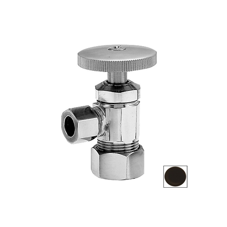 Westbrass Brass 5/8-in Compression x 3/8-in Multi Turn Angle Valve at ...
