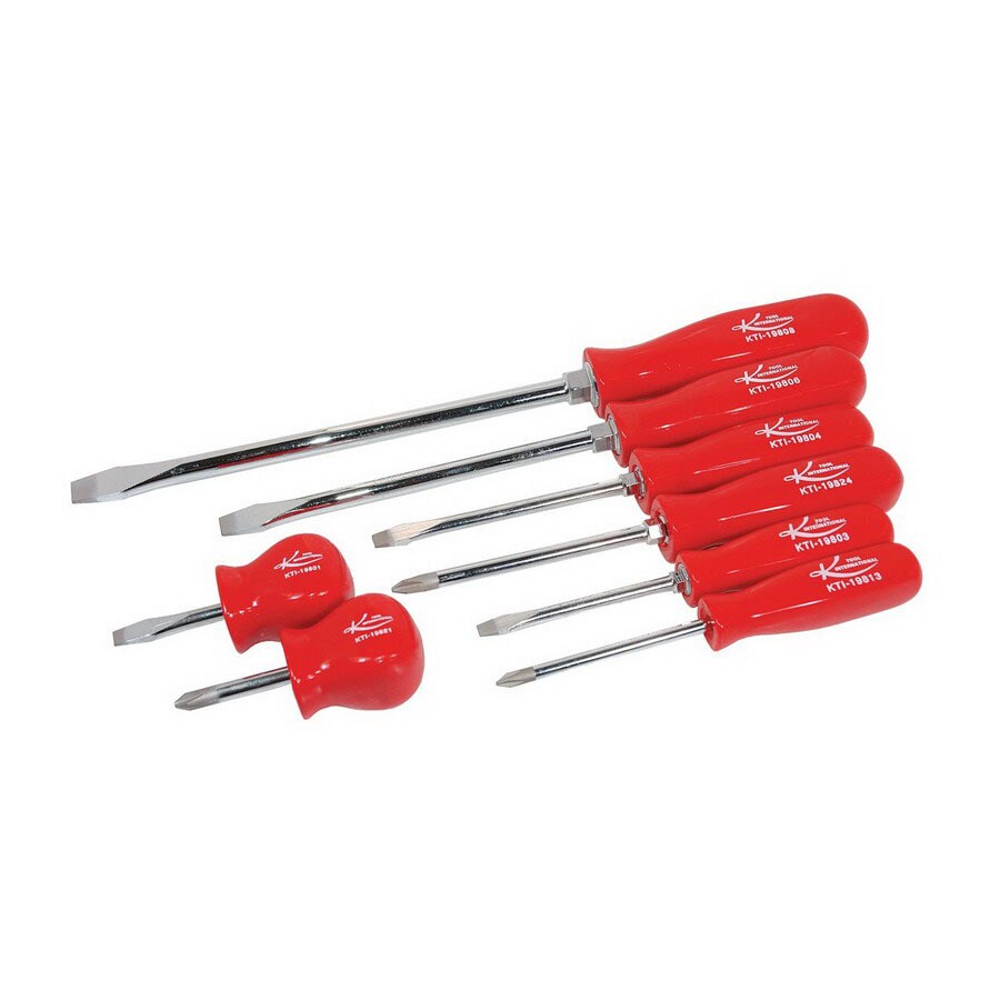 K Tool International 8-Piece Screwdriver Set with Red Handle at Lowes.com