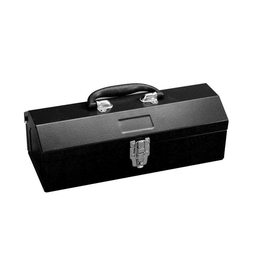 Excel 14.2-in Steel Lockable Tool Box (Black) at Lowes.com