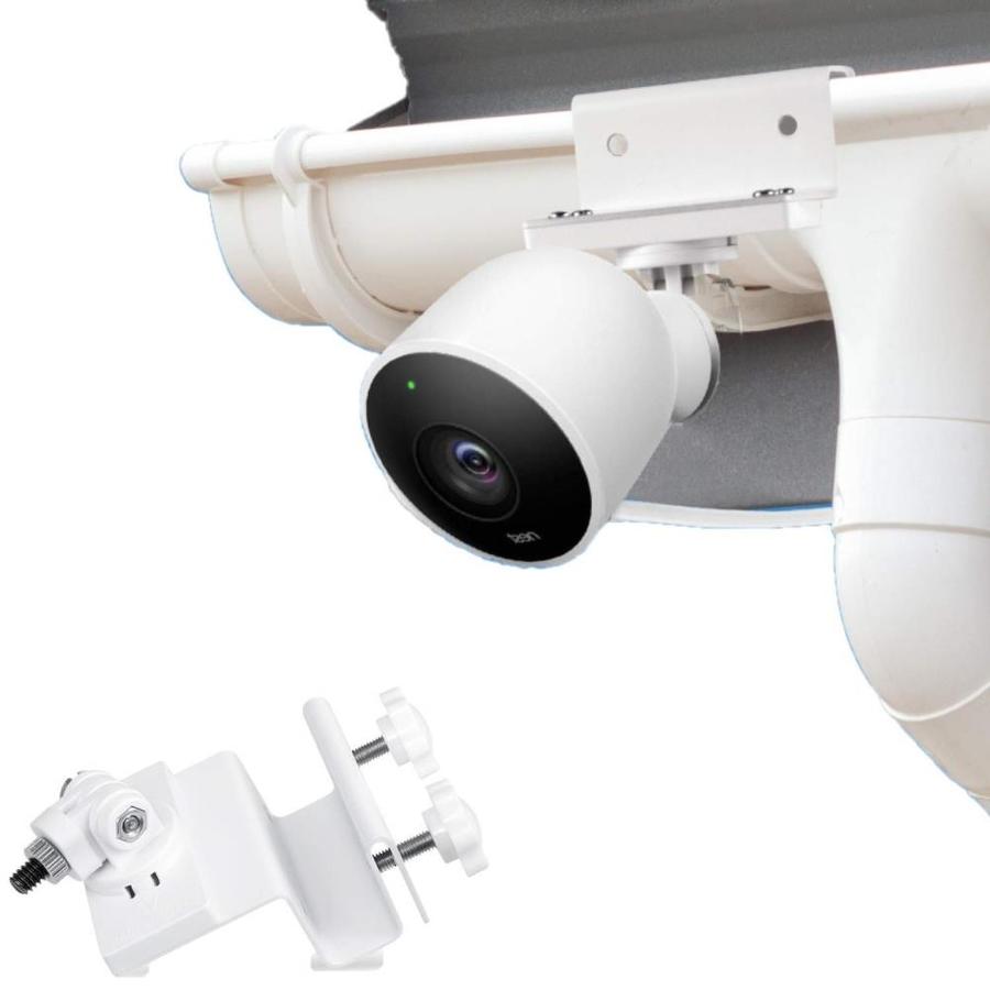 GutterNestOuWhtUS White Swivel Tilting Security Camera Wall Mount at ...