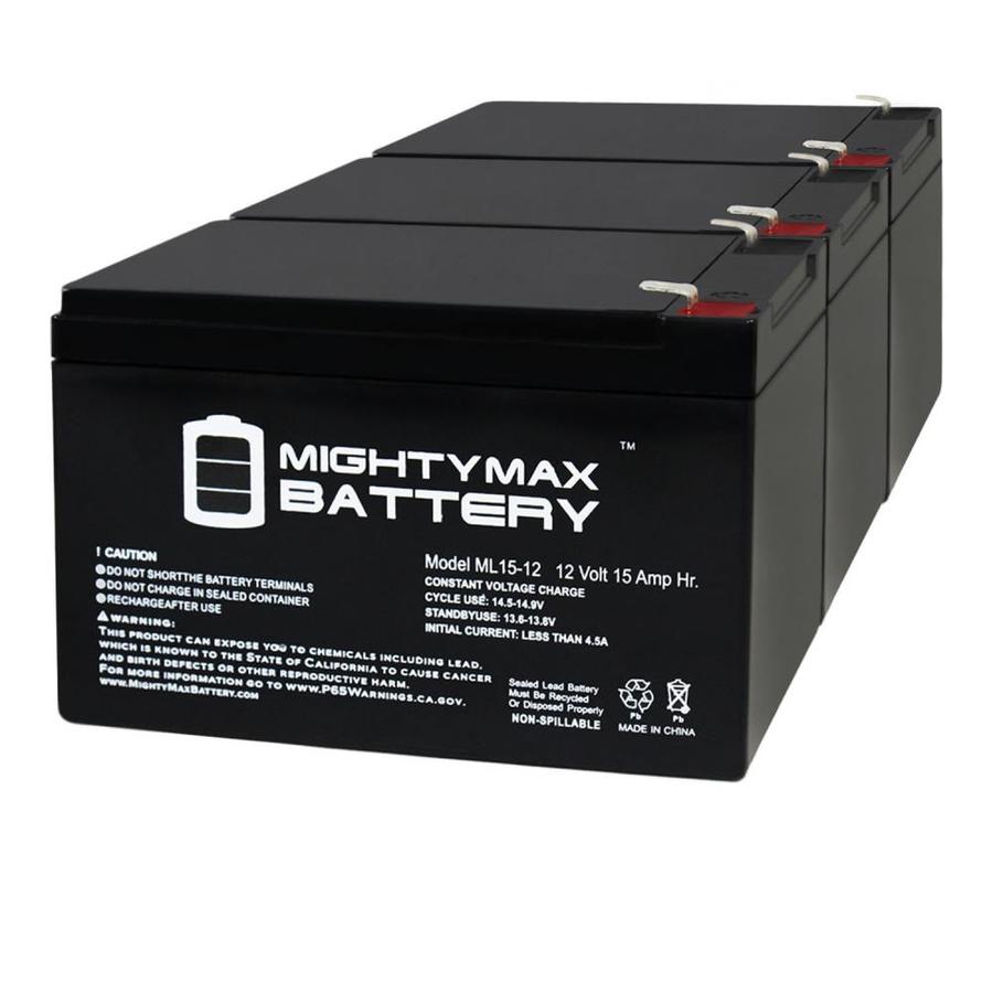 Mighty Max Battery 12-Volt 15 Ah Rechargeable F2 Terminal Sealed Lead ...