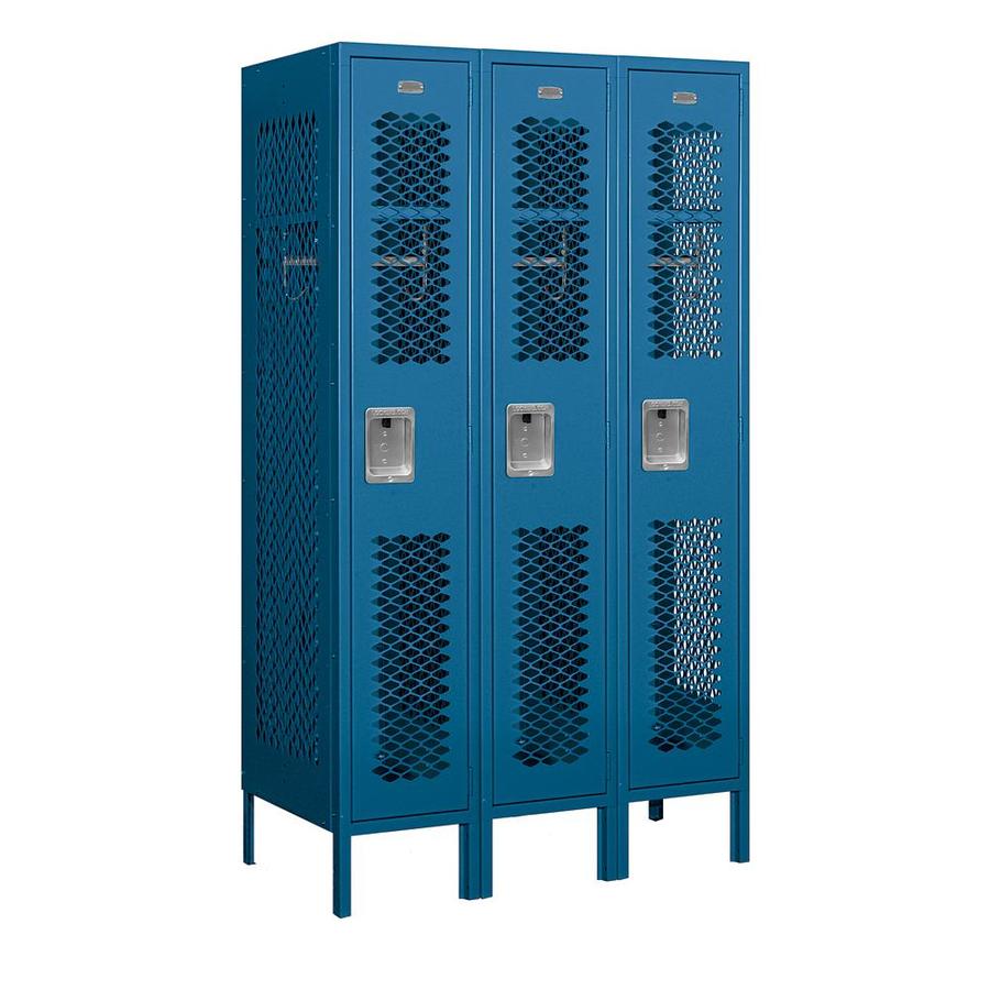 SALSBURY INDUSTRIES 12 -in Wide Single Tier Vented Metal Locker- 3 Wide ...