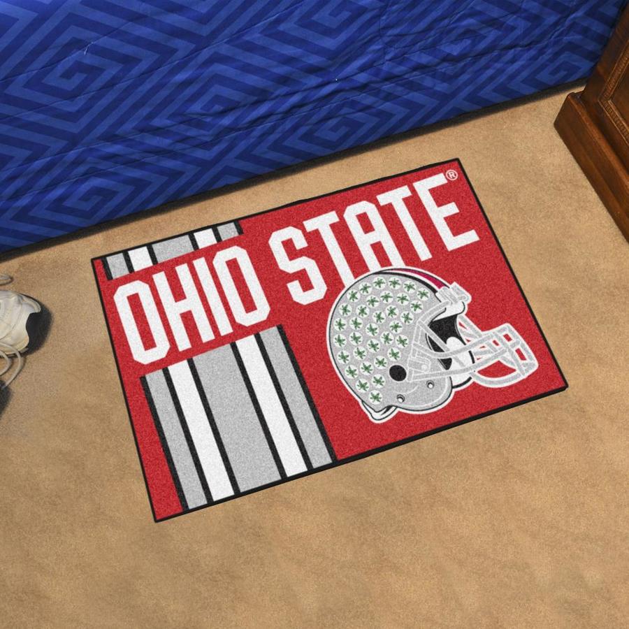 FANMATS Ohio State Buckeyes NCAA Uniform Mat 1-1/2-ft x 2-1/2-ft Red ...