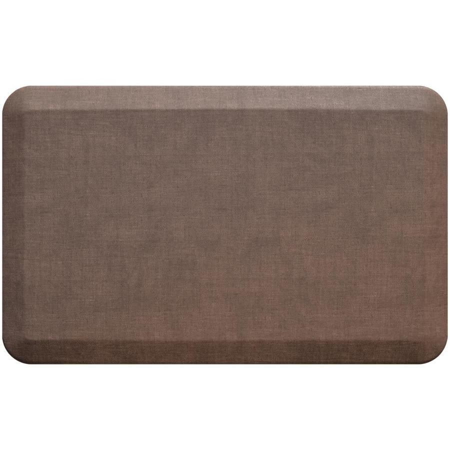 GelPro Designer Comfort Heather 1-2/3-ft x 2-2/3-ft Brown Rectangular ...