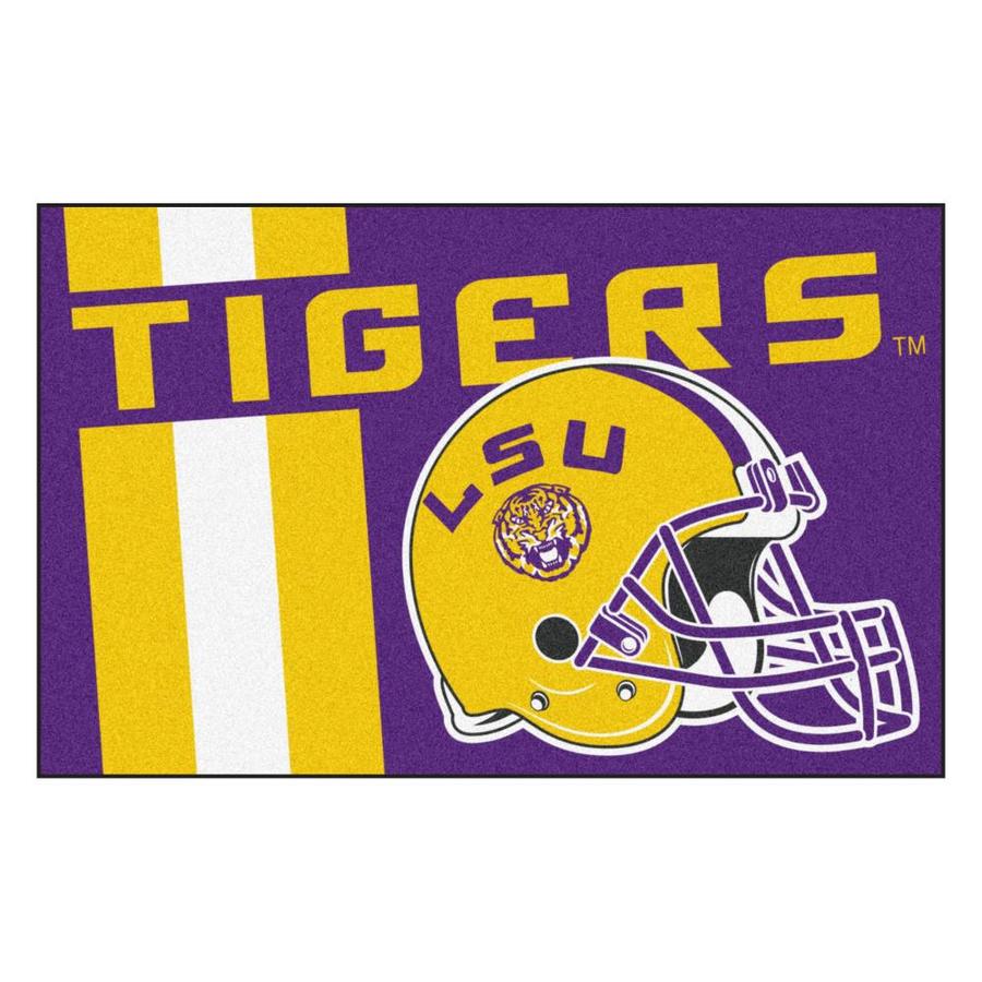 FANMATS LSU Tigers NCAA Uniform Mat 1-1/2-ft x 2-1/2-ft Purple ...