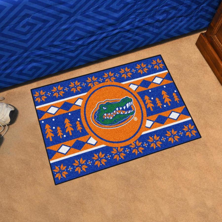 FANMATS Florida Gators NCAA Holiday Mat 1-1/2-ft x 2-1/2-ft Blue ...
