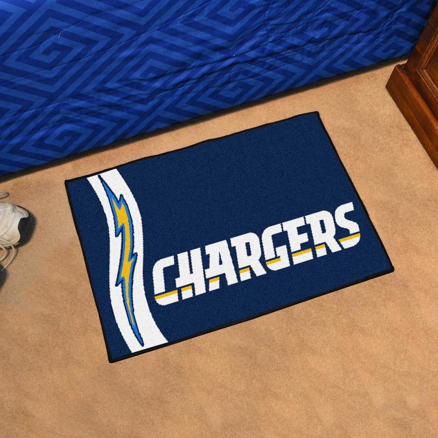 FANMATS Los Angeles Chargers NFL Uniform Rug 1-1/2-ft x 2-1/2-ft Blue ...