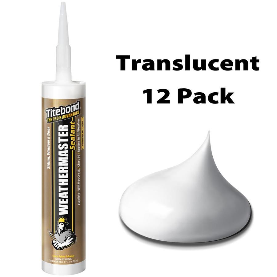 Titebond 12-Pack 1-oz Translucent Paintable Advanced Sealant Caulk in ...
