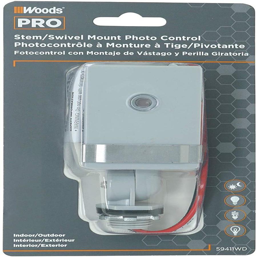 Woods Photo Control Wired Stem and Swivel in the Motion & Light Sensor ...