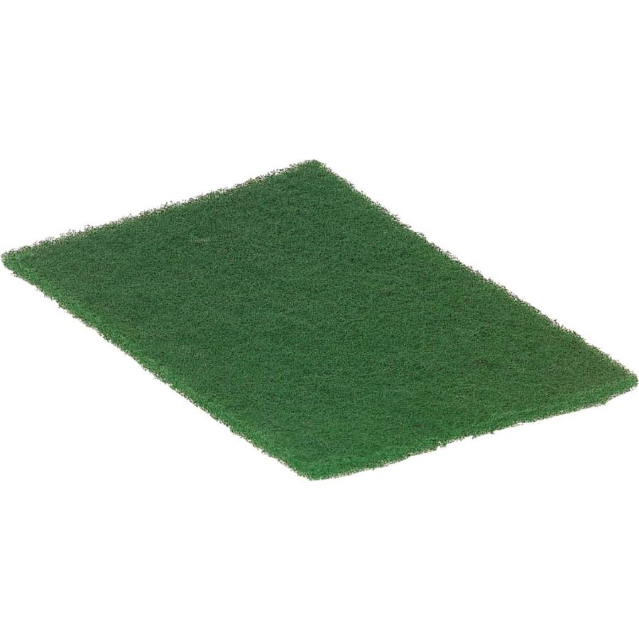 Carlisle Coarse Green Scour Pad 9 in. x 6 in. (10/pk)- Green in the ...
