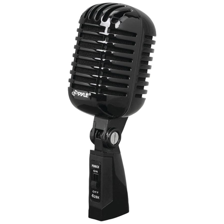 Pyle Pro Classic Retro Vintage-Style Dynamic Vocal Microphone (Black ...