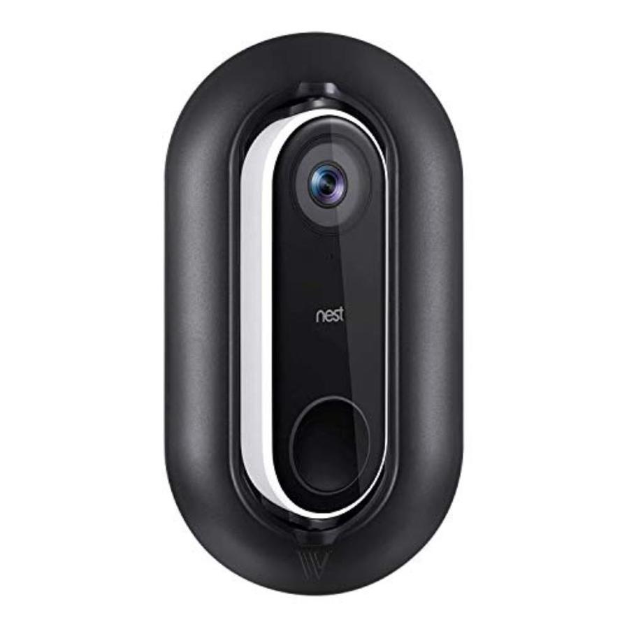 Wasserstein Nest Hello Video Doorbell Black Swivel Tilting Security ...