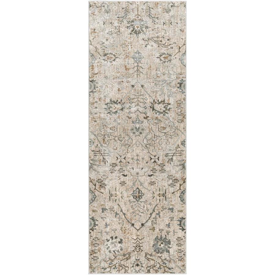 Surya Brunswick 3 x 10 Khaki Indoor Medallion Oriental Runner in the ...