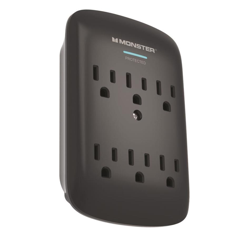 Monster Monster Essentials Wall tap surge protector Mnstr Grey in the ...